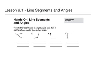 9.1 line segments and angles | PPT