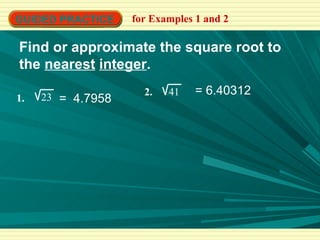 9.1 square roots day 2 | PPT