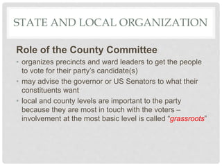 Organization of American Political Parties | PPTX | Elections | Politics