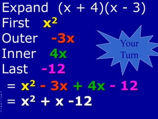 9-2-Mult-polynom-foil.ppt | Physics | Science