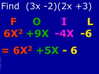 9-2-Mult-polynom-foil.ppt | Physics | Science