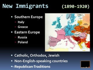 The New Immigrants (US History) | PPTX