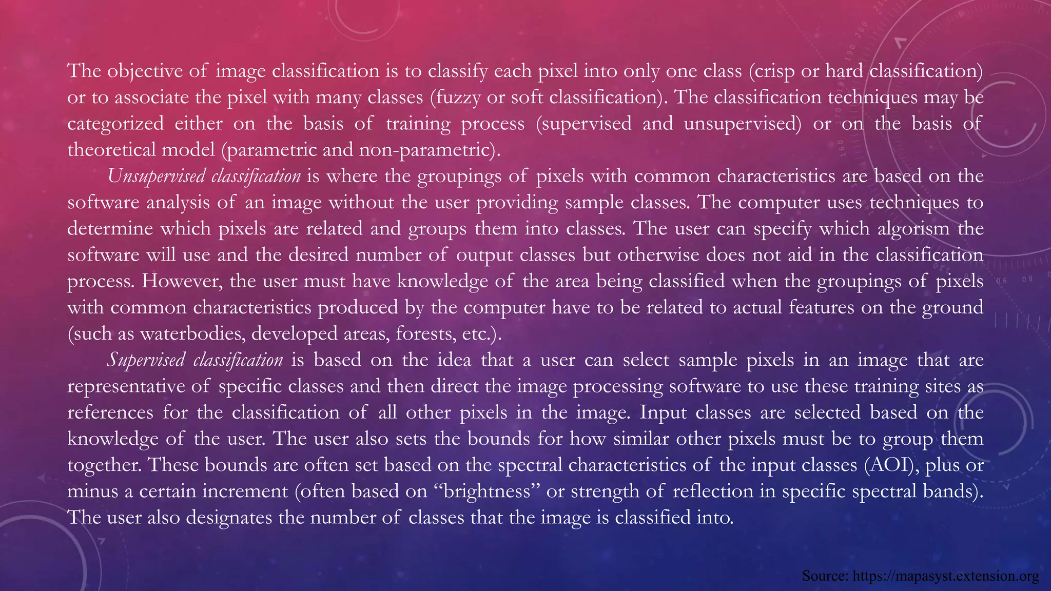 Remote Sensing: Image Classification | PPTX