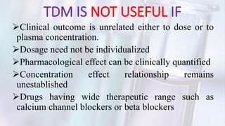 Therapeutic Drug Monitoring | PPTX
