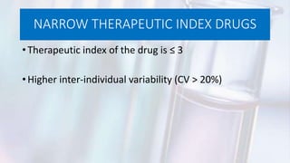 Therapeutic Drug Monitoring | PPTX