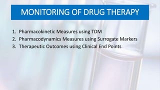 Therapeutic Drug Monitoring | PPTX