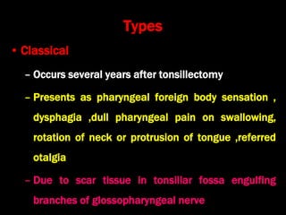 Hypopharyngeal pouch and stylalgia | PPT