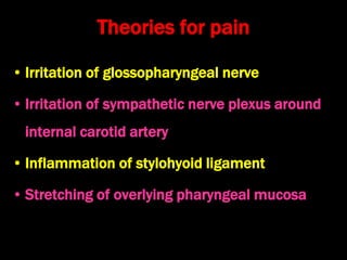 Hypopharyngeal pouch and stylalgia | PPT