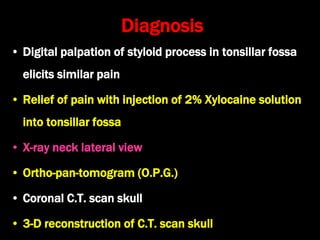 Hypopharyngeal pouch and stylalgia | PPT