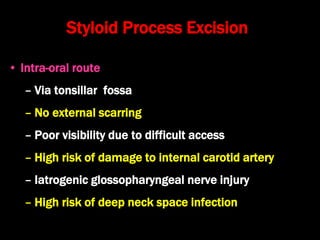 Hypopharyngeal pouch and stylalgia | PPT