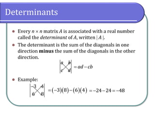 9.3 Determinant Solution of Linear Systems | PDF