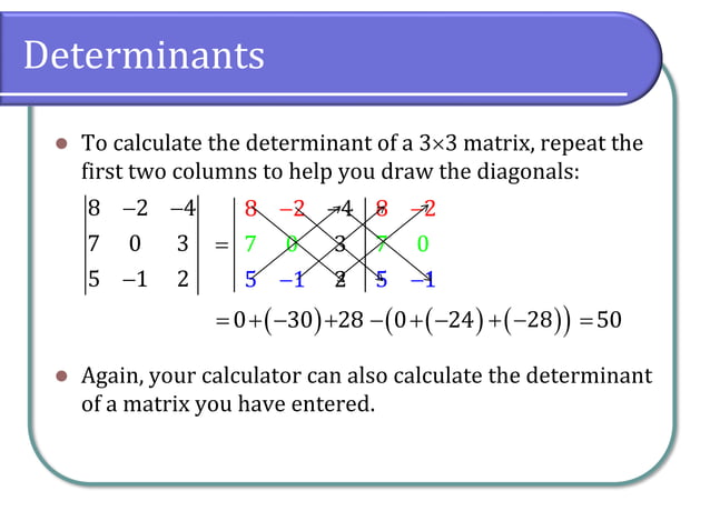9.3 Determinant Solution of Linear Systems | PDF