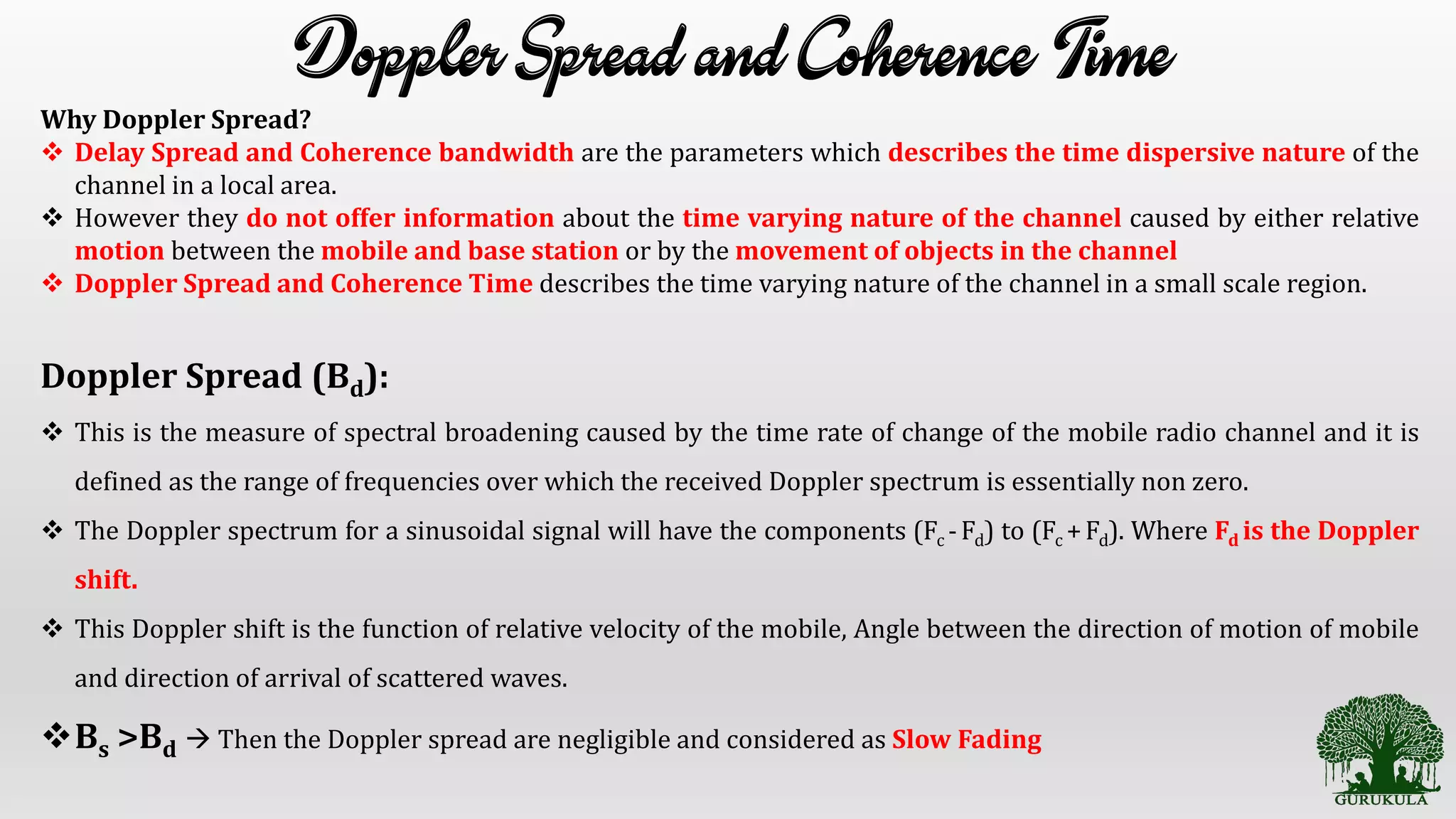 9. parameters of mobile multipath channels | PDF