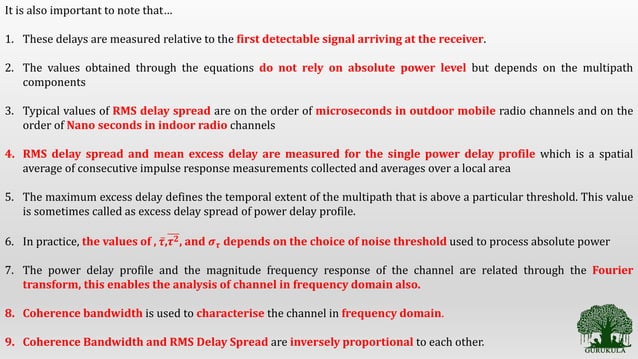 9. parameters of mobile multipath channels | PDF
