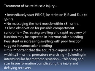 Physiotherapy Management in Soft Tissue Injury | PPTX