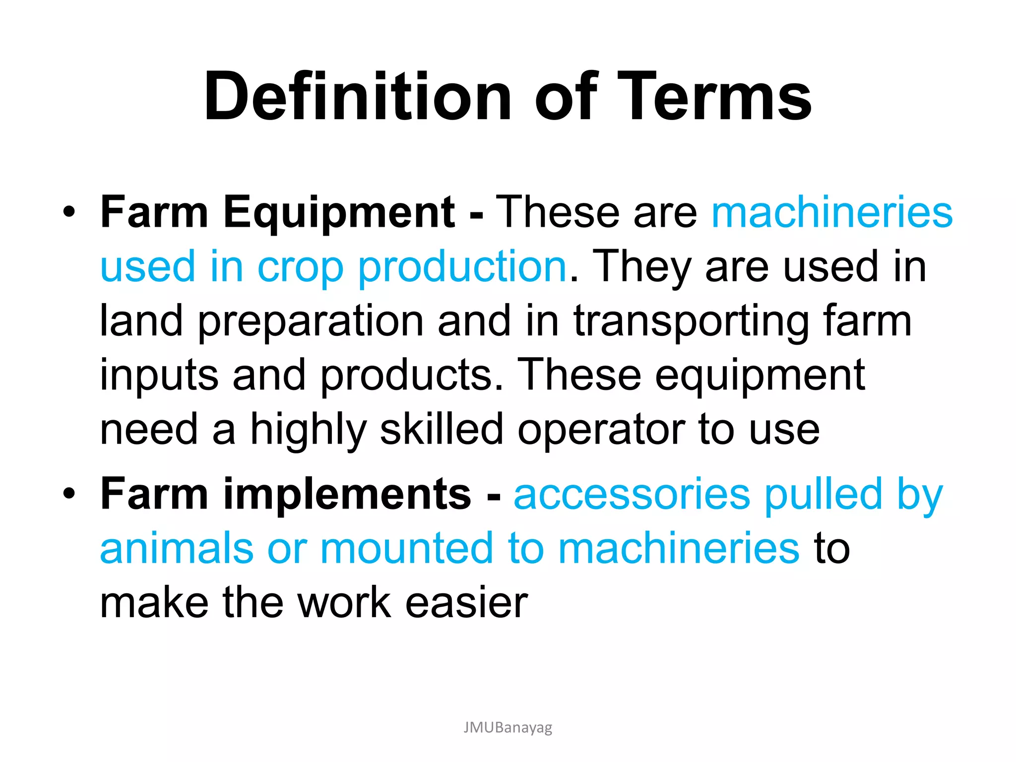 Basic Farm Tools | PDF