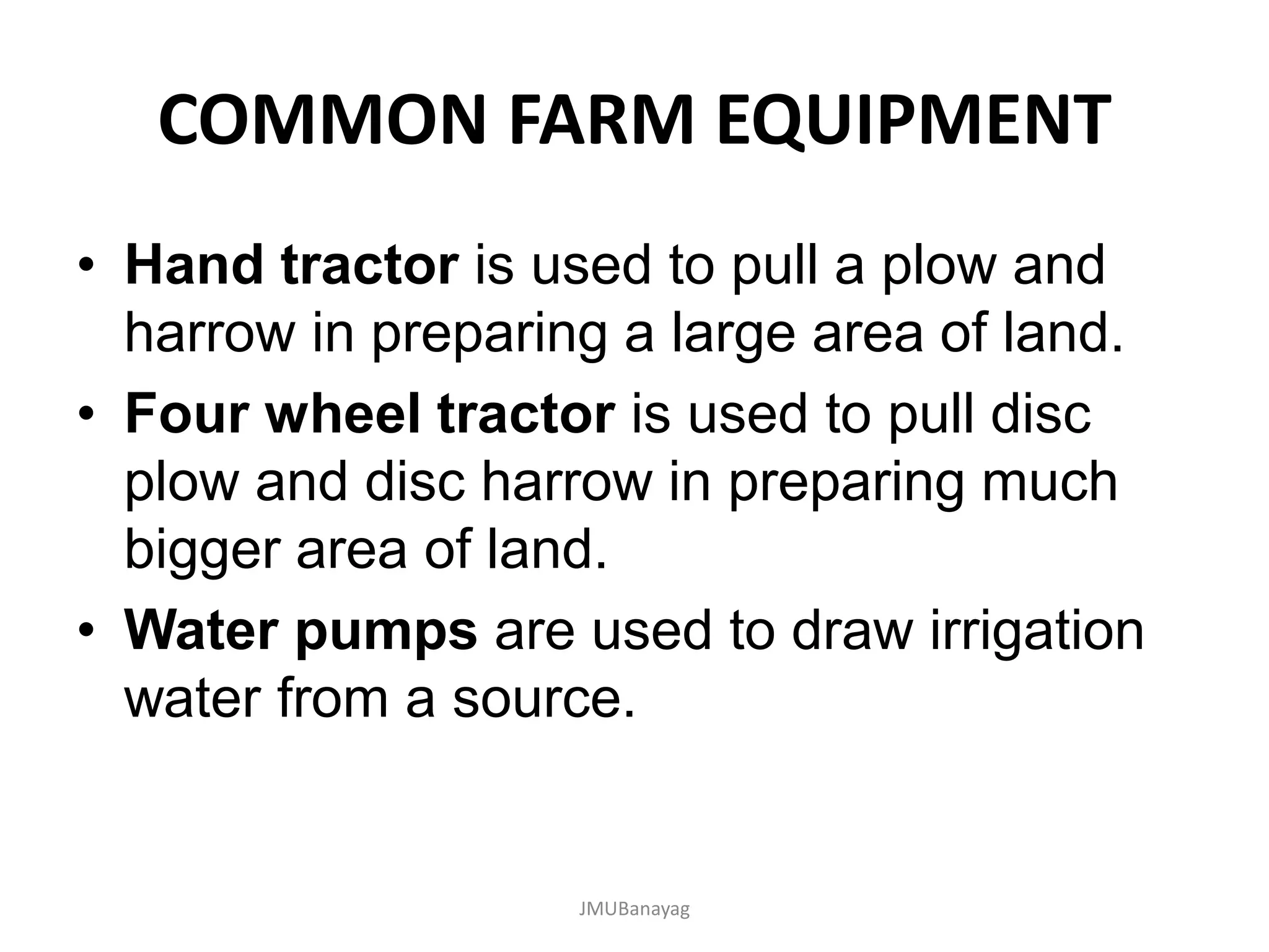 Basic Farm Tools | PDF
