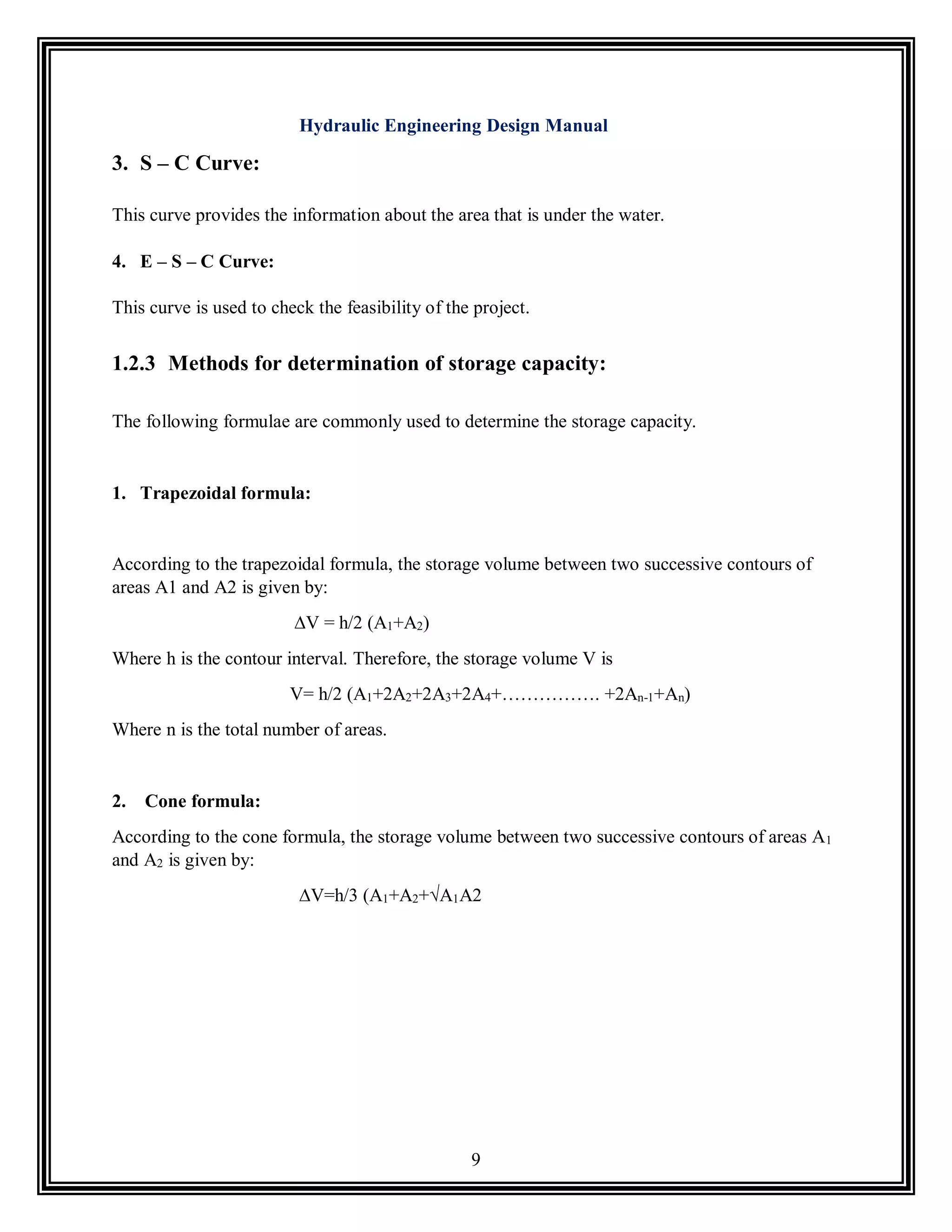 Hydraulic Engineering Design Manual | PDF