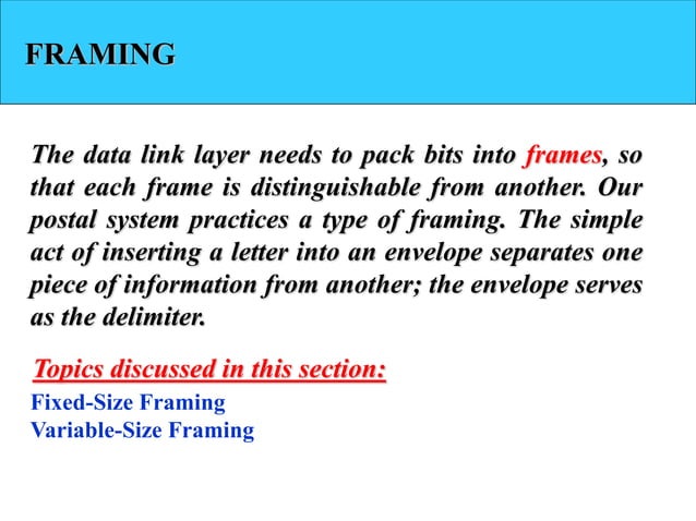 Sybsc It Computer Networks Unit Iii Data Link Control Ppt Computer Networking Computing