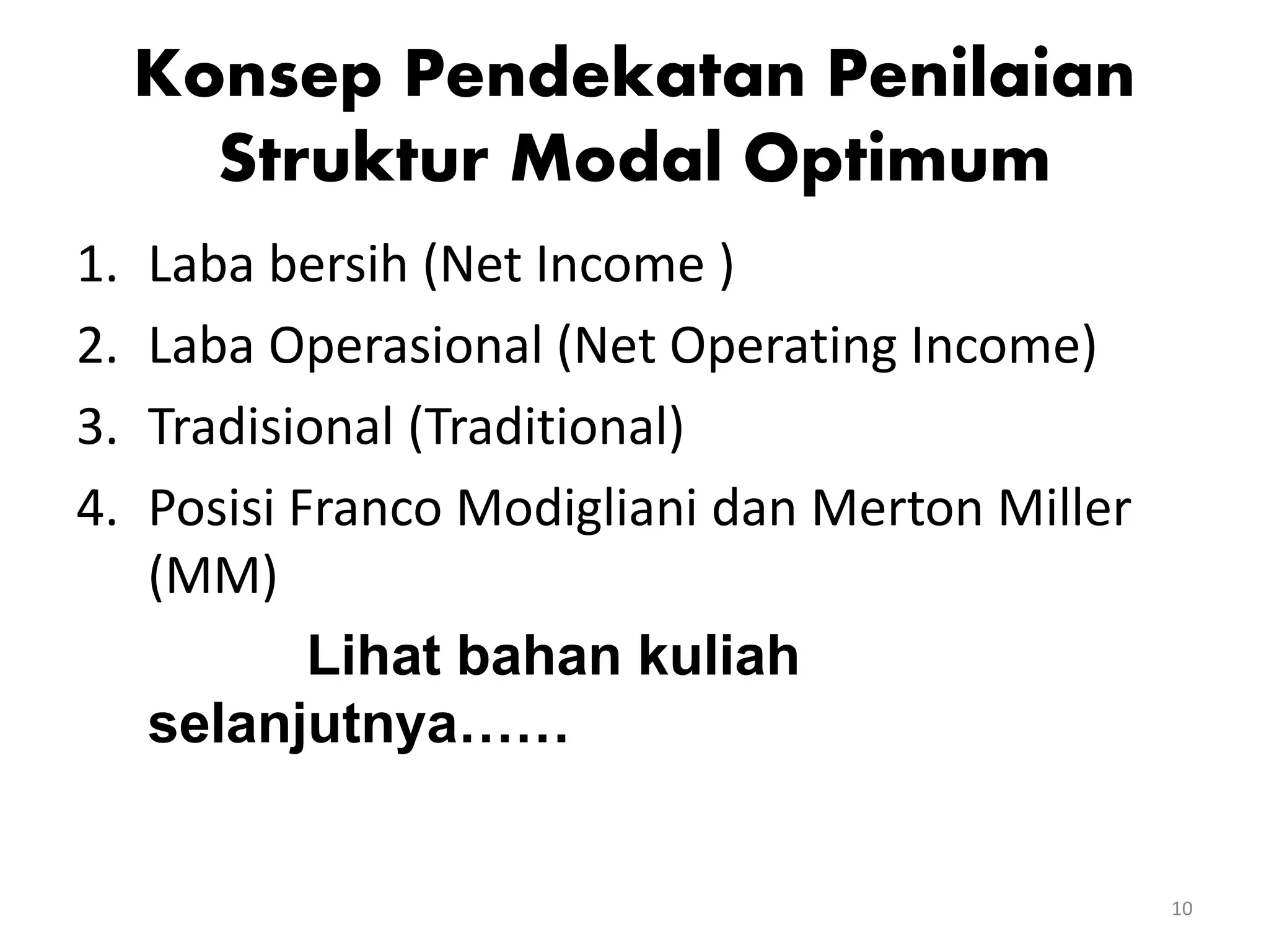 9.struktur modal 1 | PPT