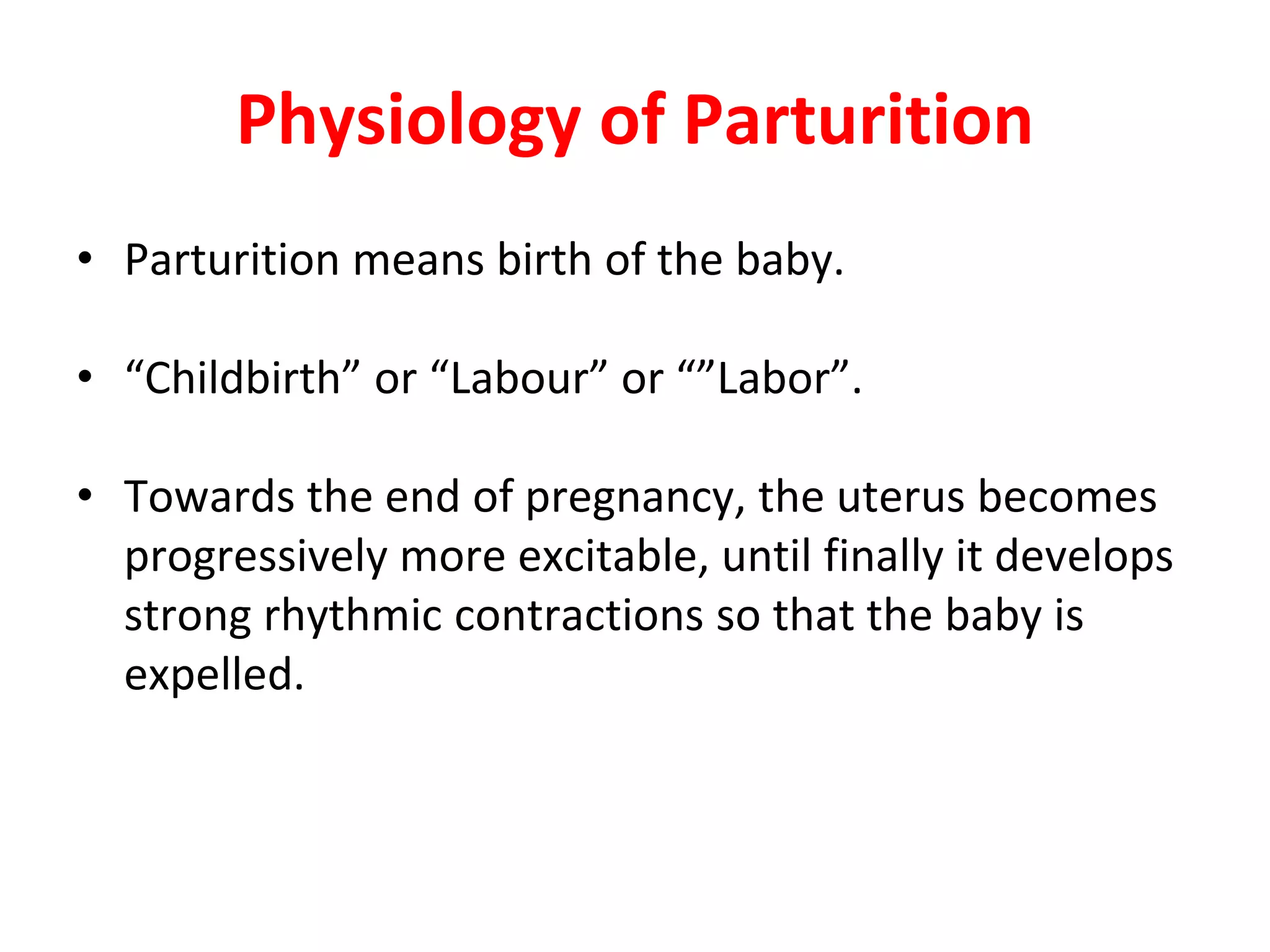 Physiology of Parturition & Lactation | PPTX