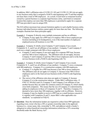SBA. Paycheck Protection Program.Frequently Asked Questions. May 3 | PDF