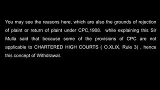 O. XXIII WITHDRAWAL AND ADJUSTMENT OF SUITS | PPTX