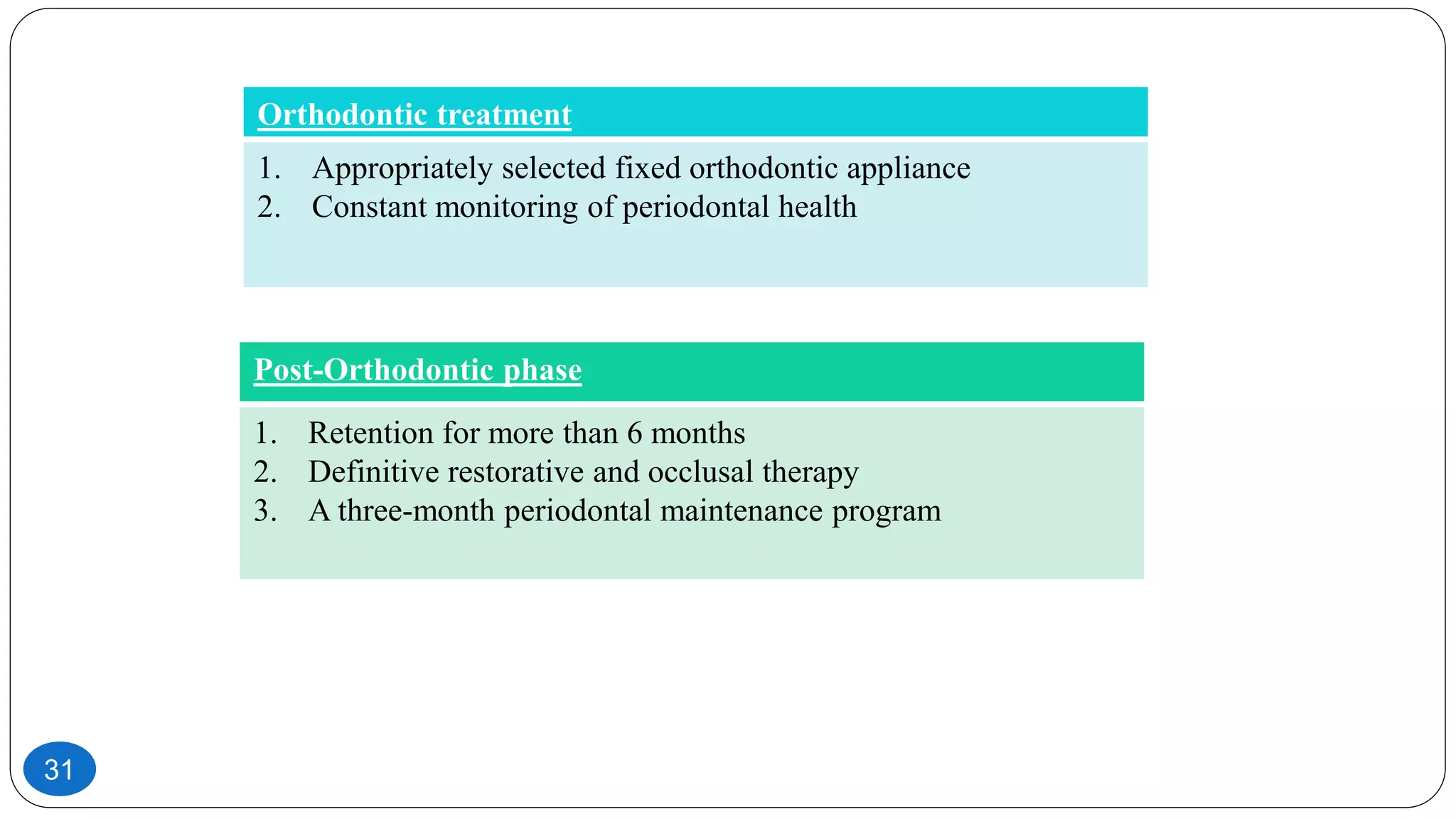 Perio-Ortho Interdisciplinary approch | PPTX