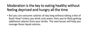 9. lesson 8 top secrets to eating in moderation | PPT