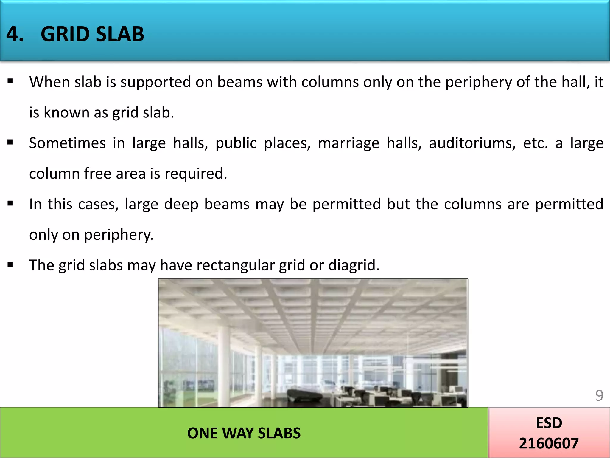 One Way Slabs | PPTX