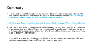 summary and reflection | PPTX | Fitness and Exercise | Healthy Living