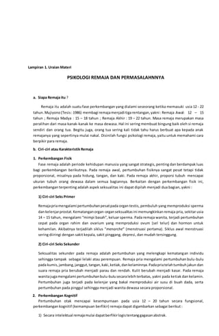 rpl psikologi remaja dan permasalahannya (genap) | DOCX