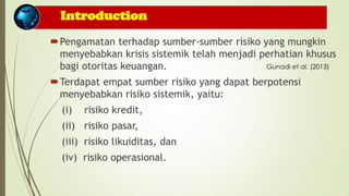 Model Stress Testing pada CREDIT Risk Exposure_ Materi Training | PDF