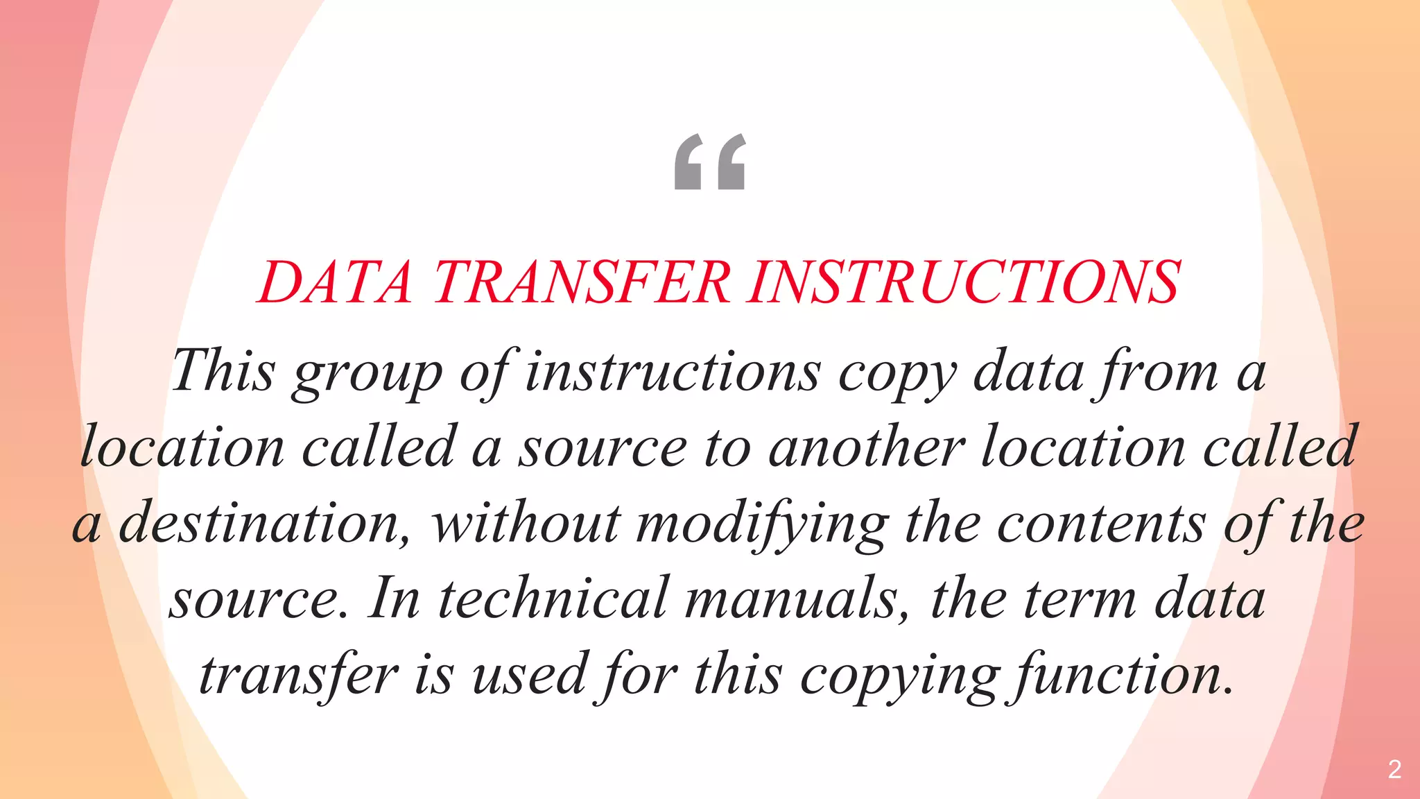 8085 DATA TRANSFER INSTRUCTIONS | PPTX