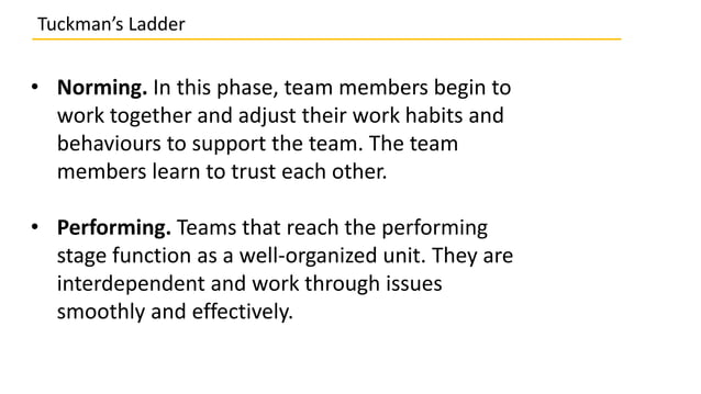 9.4 Tuckman's Ladder | PPT