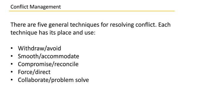 9.5 Conflict Management | PPT