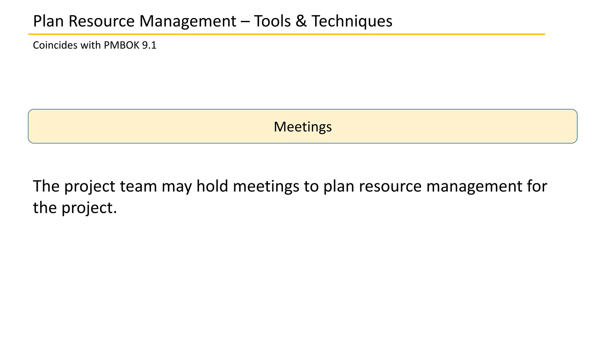 9.1 Plan Resource Management | PPTX