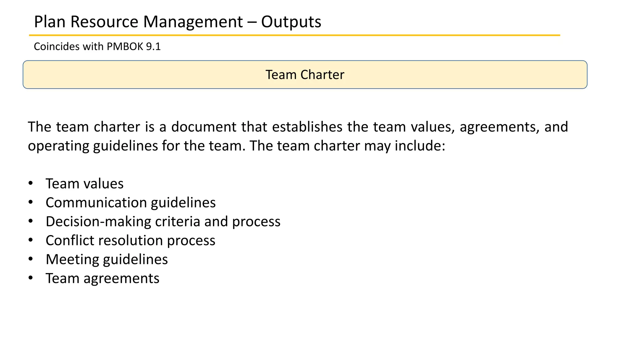 9.1 Plan Resource Management | PPTX