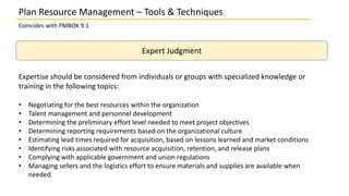 9.1 Plan Resource Management | PPTX