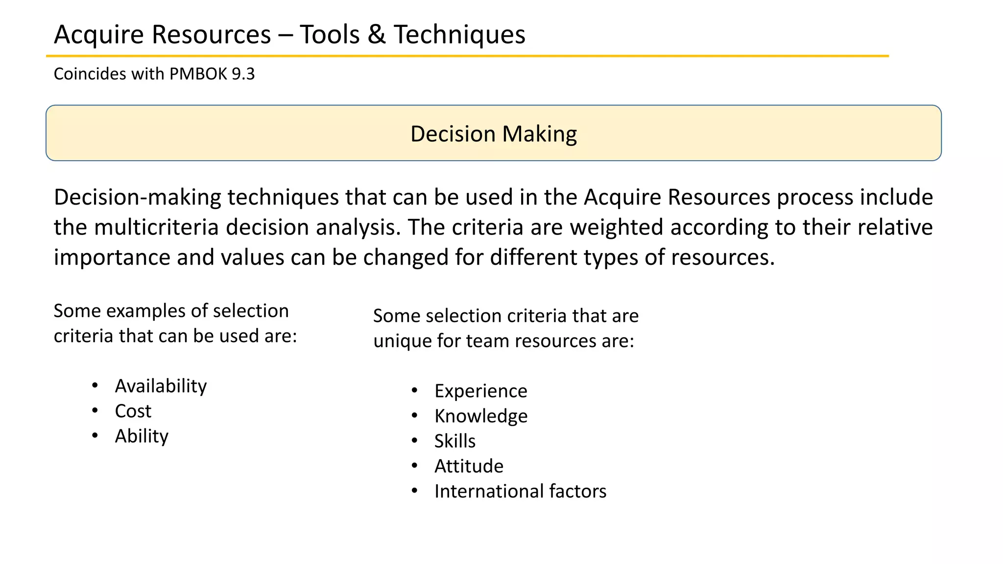 9.3 Acquire Resources | PPTX