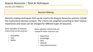 9.3 Acquire Resources | PPTX