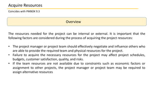 9.3 Acquire Resources | PPTX