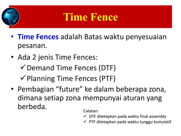 Time Fence to Anticipate Change in Demand _ Materi Training PPIC | PPT