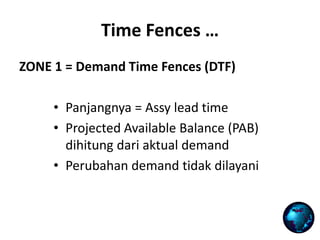 Time Fence to Anticipate Change in Demand _ Materi Training PPIC | PPTX
