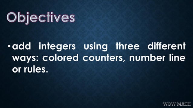 Addition of Integers | PDF | Science