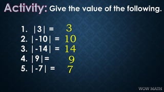Addition of Integers | PDF