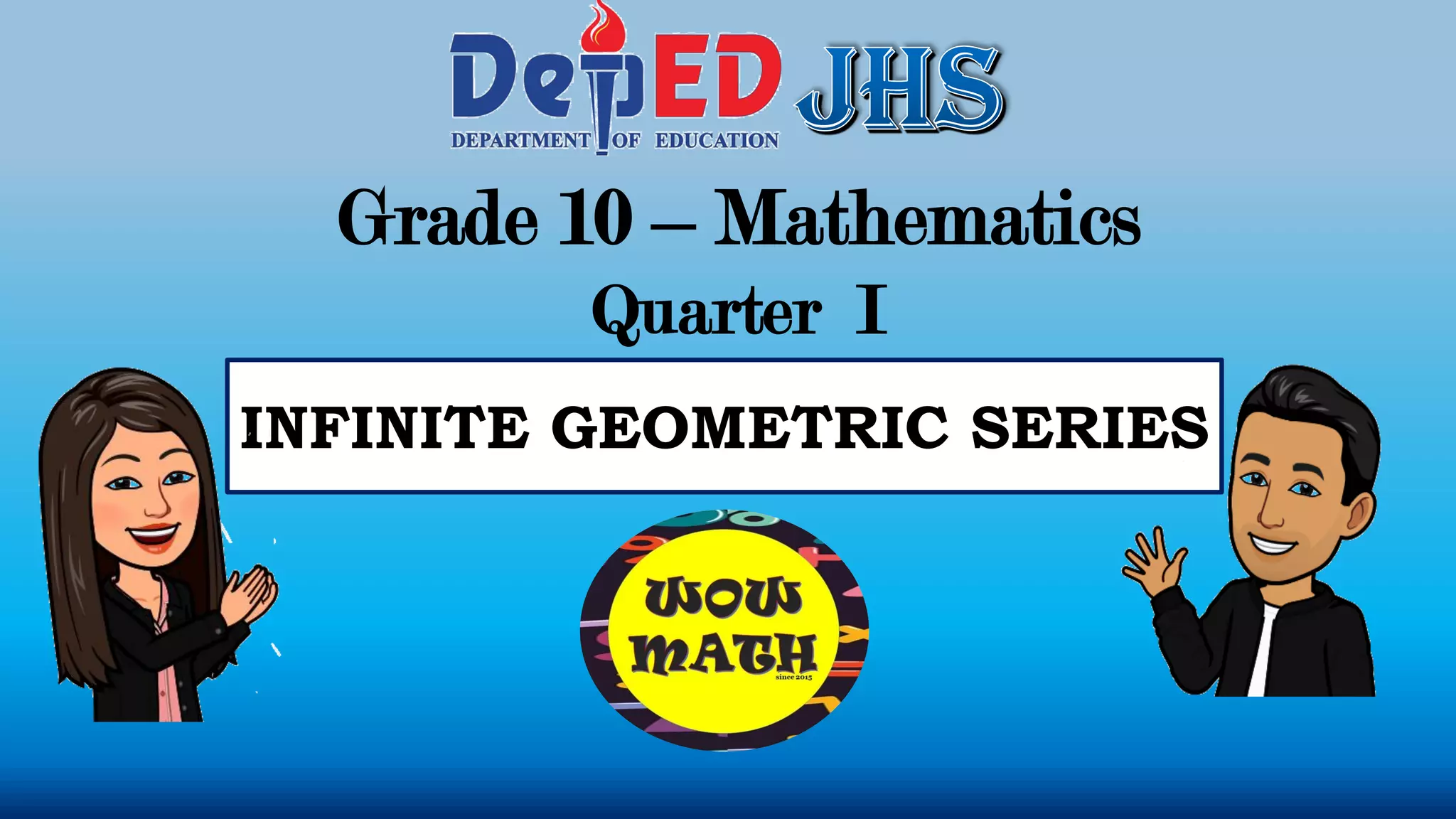 Infinite Geometric Series | PDF