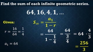 Infinite Geometric Series | PDF