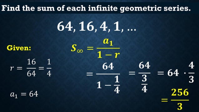 Infinite Geometric Series | PDF
