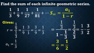 Infinite Geometric Series | PDF